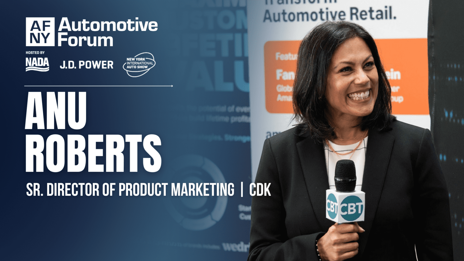 NY Automotive Forum: Anu Roberts | CDK Global